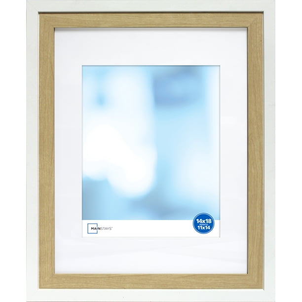 Mainstays 14x18 Matted To 11x14 2-Tone Wood Frame - Walmart.com