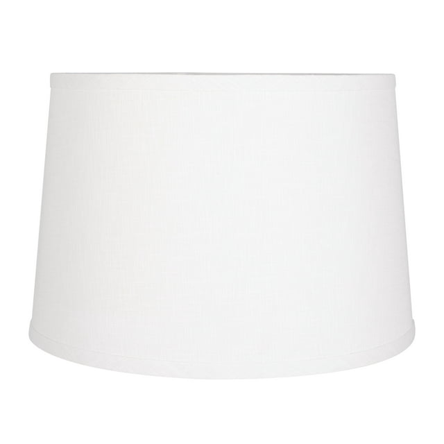 Mainstays 15" White Banded Round Drum Table Lamp Shade - Walmart.com