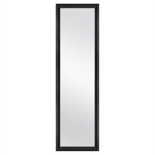 Mainstays 15" x 51" Black Over the Door Mirror - Walmart.com