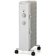 Costway 1500W Electric Oil Filled Radiator Space Heater 5-Fin ...