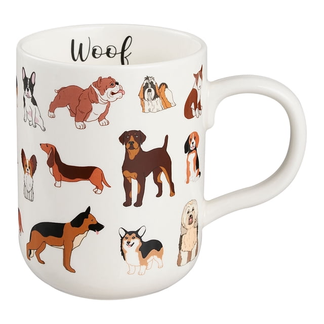 Mainstays 16.06-oz Stoneware Dog Mug, White - Walmart.com