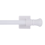 Mainstays Adjustable Steel Magnetic Drapery Rod 16 to 28 inches, White ...
