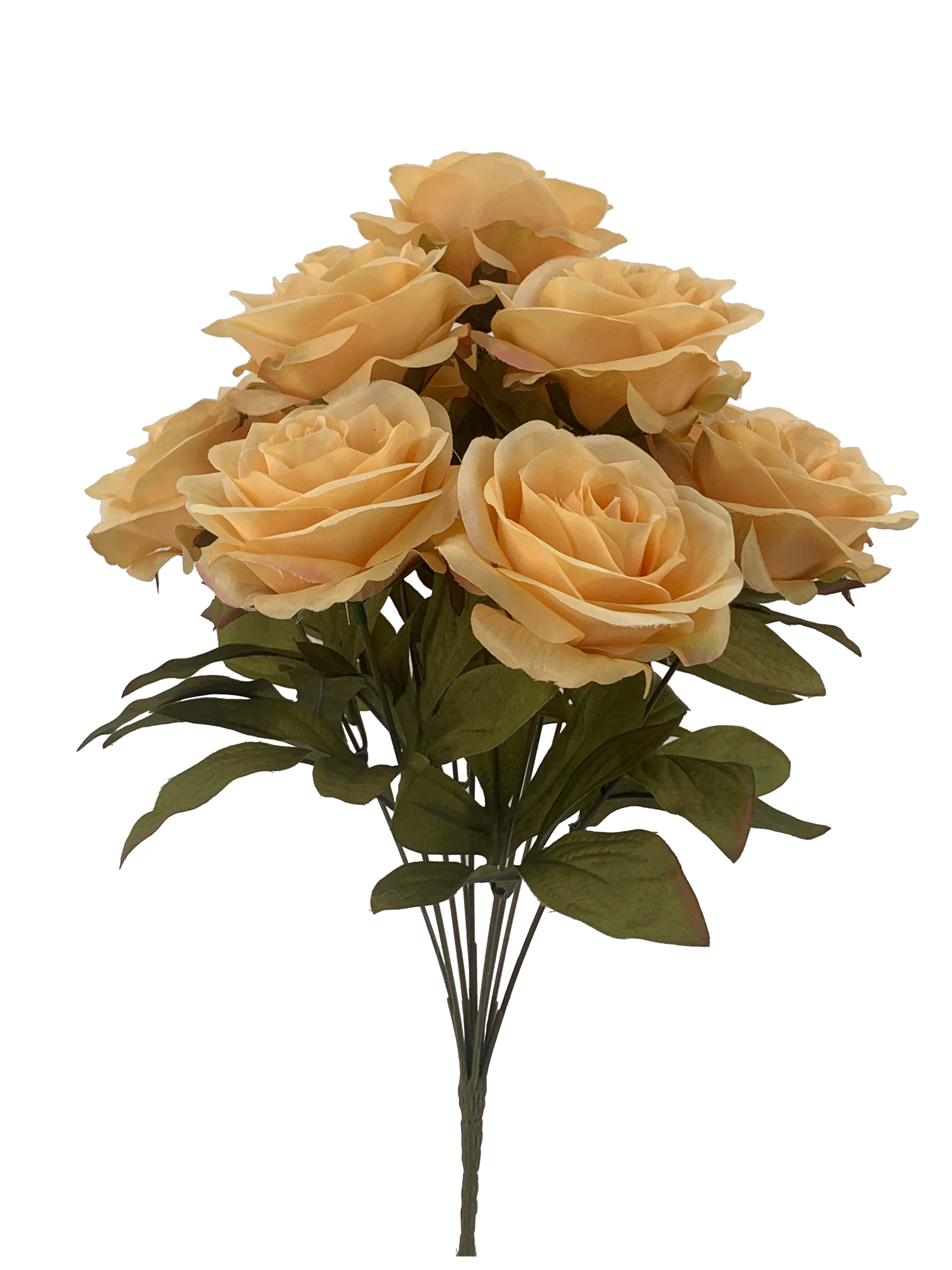 Mainstays 16.5in Artificial Rose Bush - Indoor Decor - Walmart.com