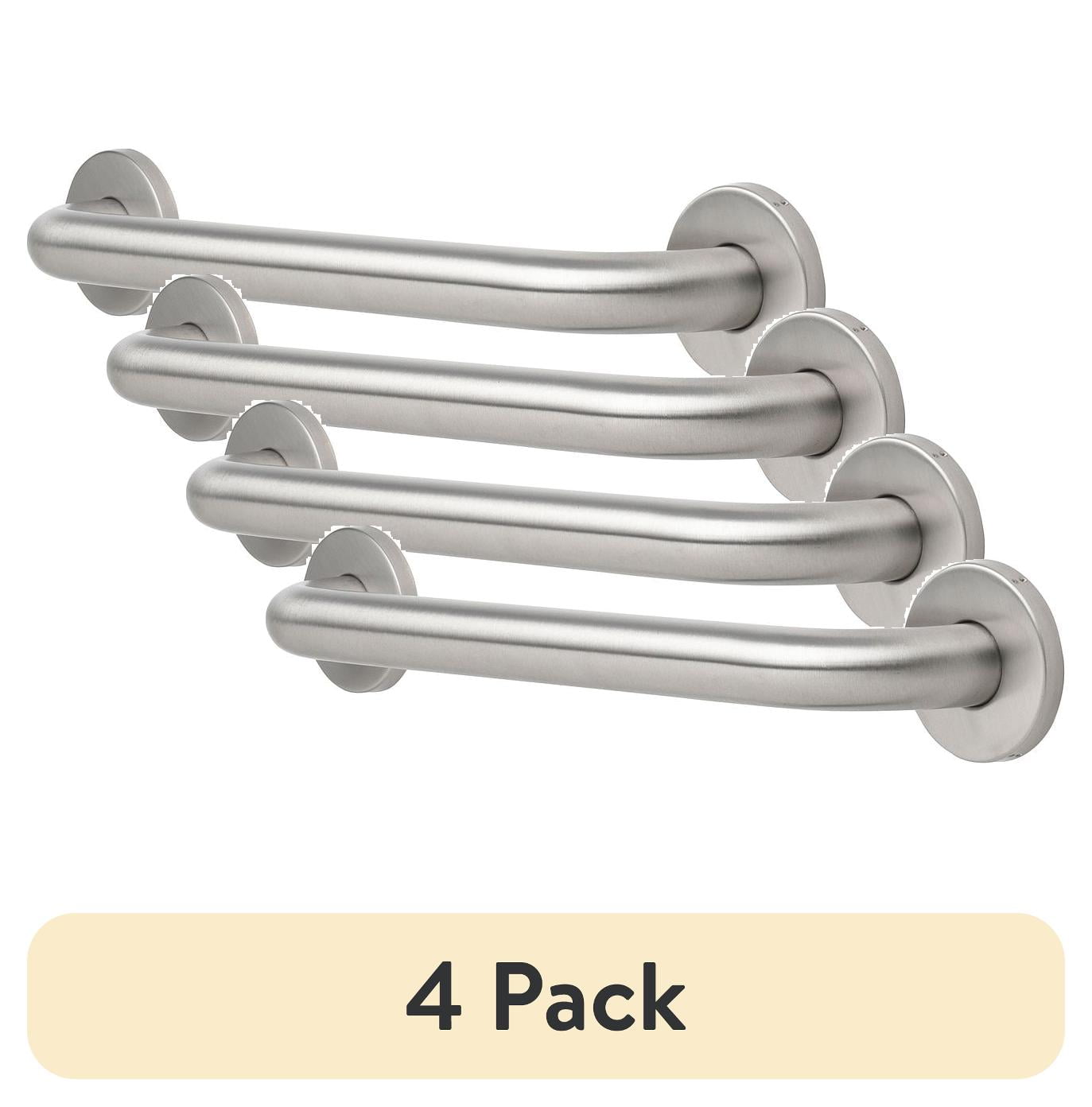 (4 pack) Mainstays 16 in Grab Bar with 1.25 in Diameter, Concealed ...