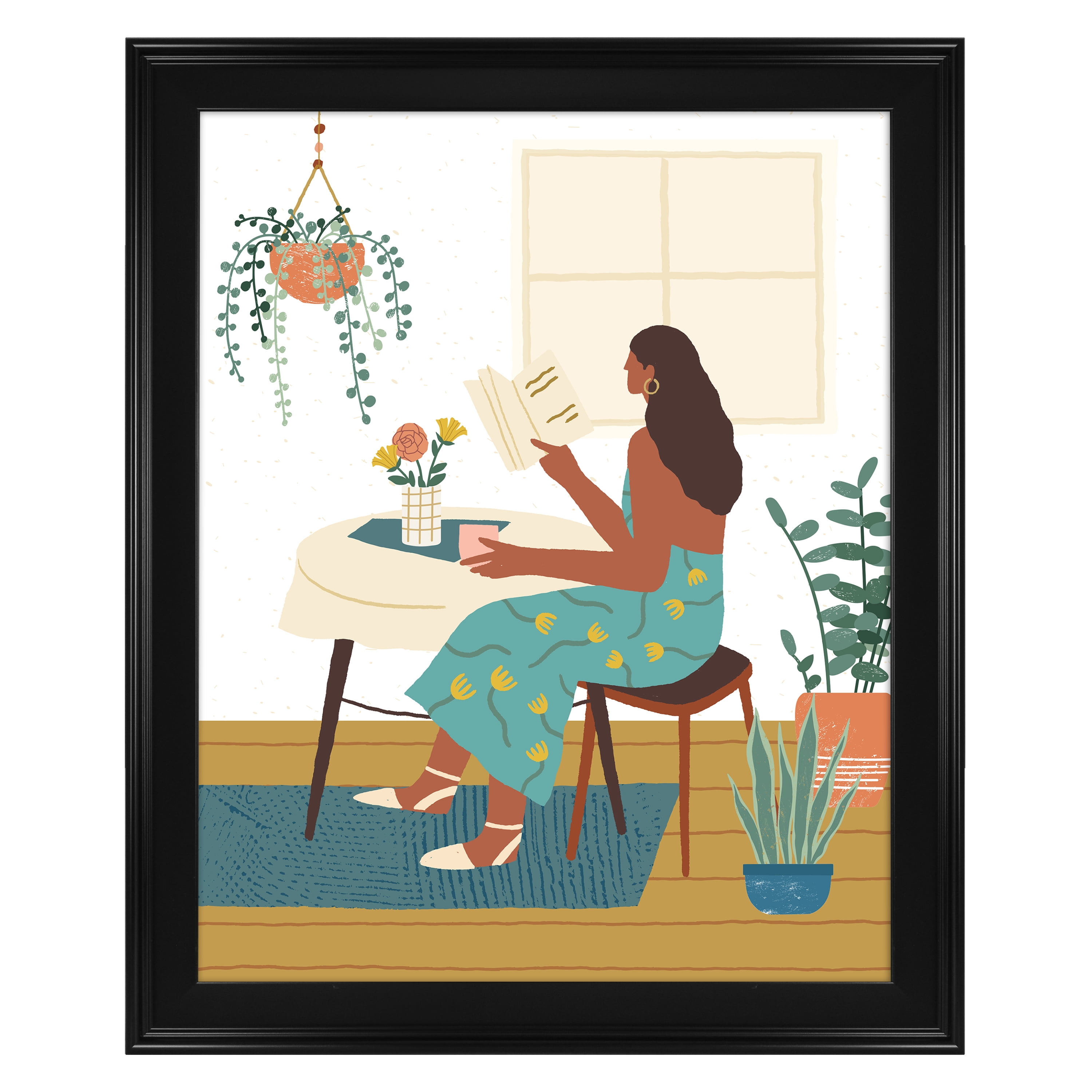 Mainstays 16" x 20" Black Beveled Poster and Picture Wall Frame ...