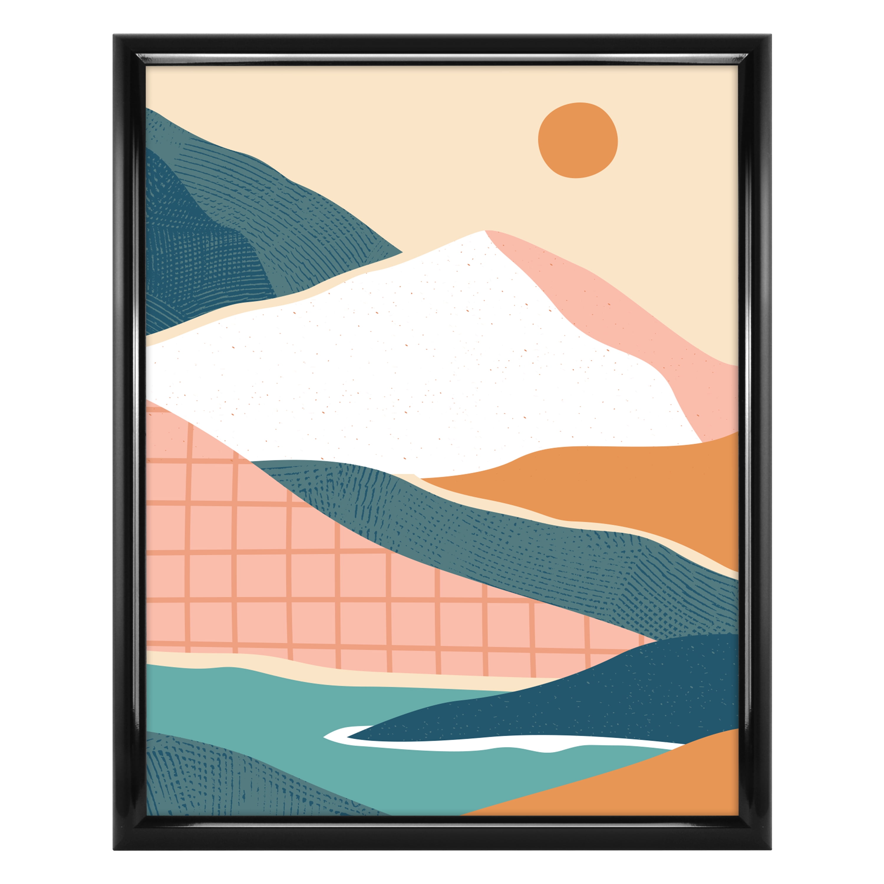 Mainstays 16" x 20" Rounded Poster and Picture Wall Frame, Black ...