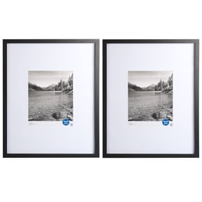 Quadro Frames 9x24 inch Picture Frame, Black, Style P375, Wide Molding ...
