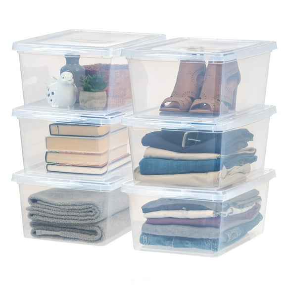 Clear Storage Bins in Plastic Storage Bins & Boxes - Walmart.com