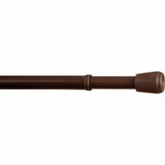 Mainstays 48-84 in. Adjustable Oval Spring Tension Curtain Rod ...