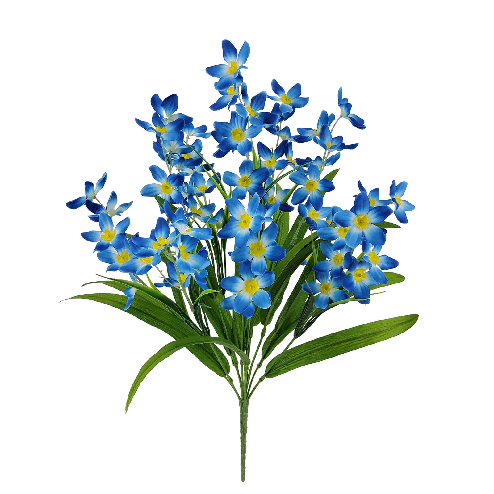Mainstays 18.5in Indoor Artificial Jasmine Bush, Blue Color - Walmart.com
