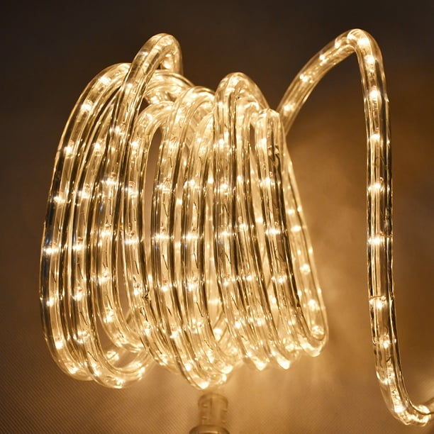 Mainstays 18 Foot PVC Linkable Incandescent Flexible Outdoor Rope Light ...