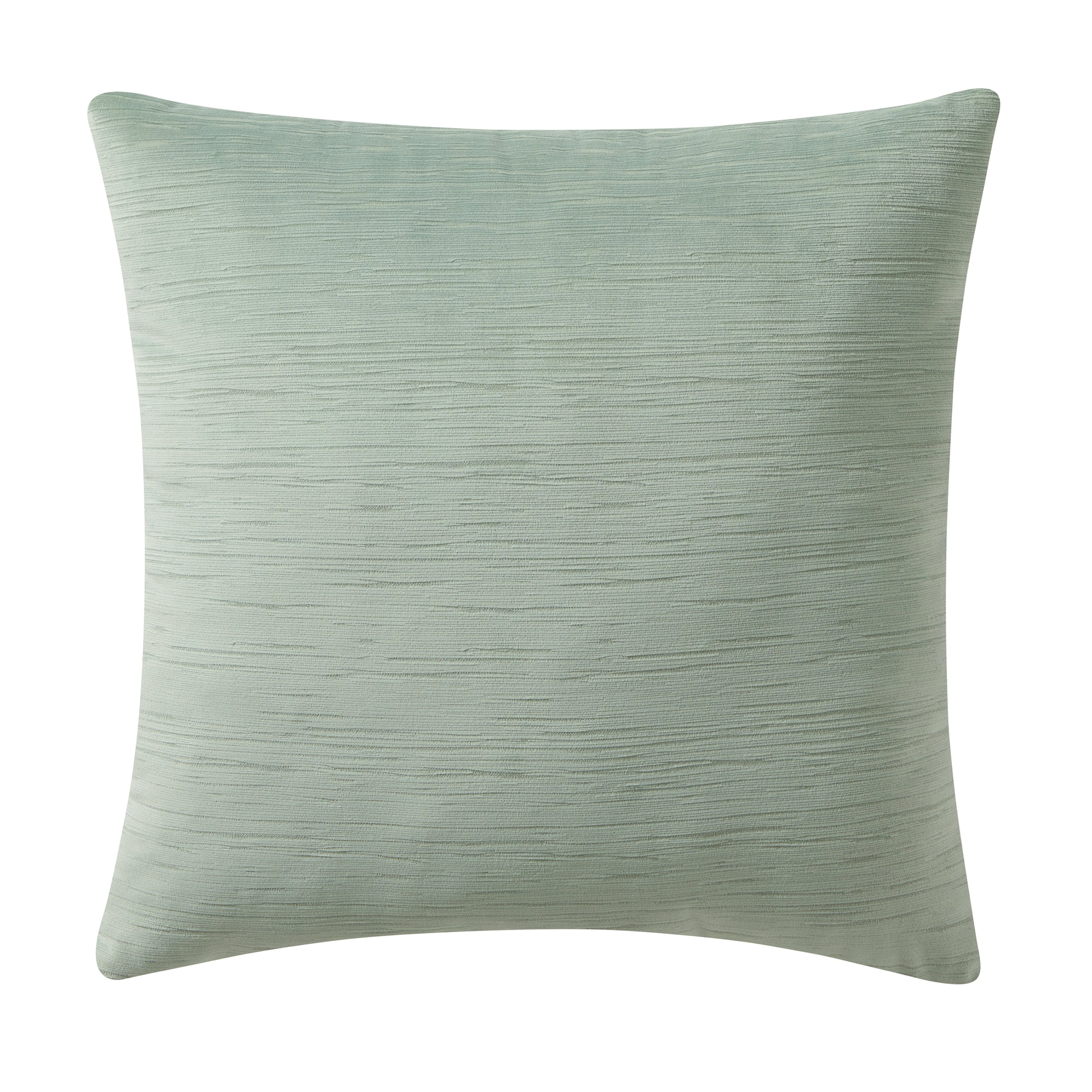 Mainstays 18" x 18" Green Textured Velvet Polyester Decorative Pillow ...