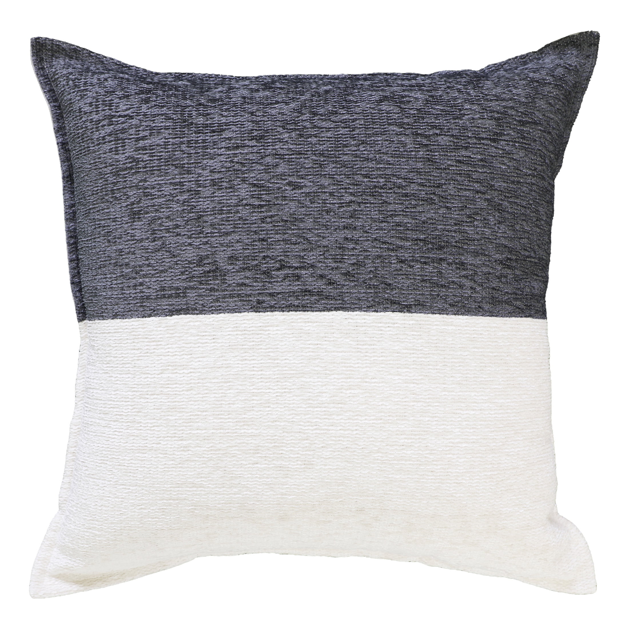 Mainstays 18" x 18" Two-Toned Soothing Grey Polyester Cotton Square ...