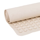 Mainstays 18" x 36" Rubber Bathtub Mat with Suction Cups, White ...