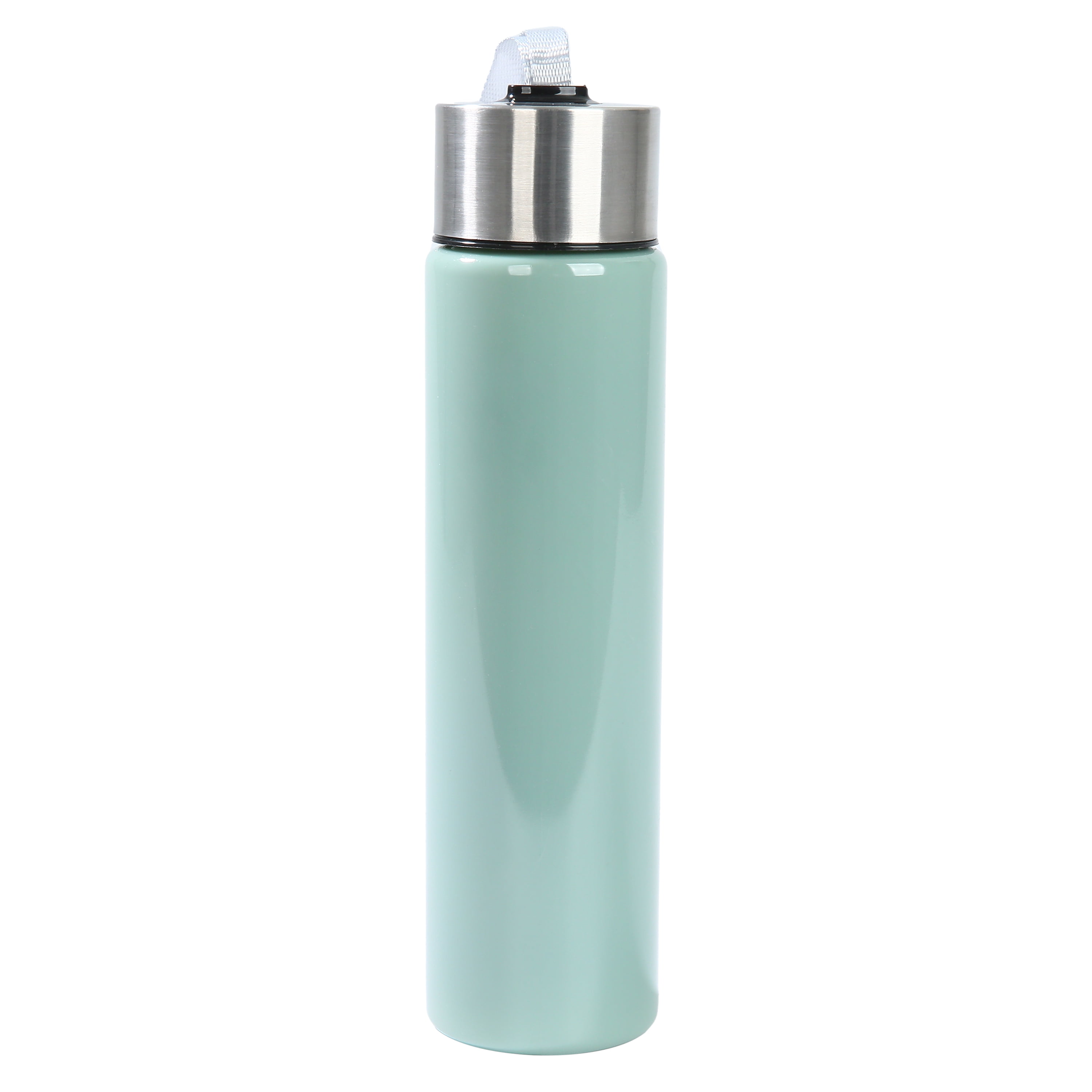 Mainstays 18 oz Sage Green Water Bottle with Leakproof Screw Cap and ...