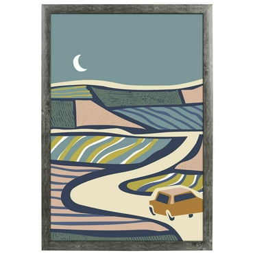 Mainstays Poster and Wall Frame, 18 inches by 24 inches, Brown ...