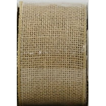 Offray Ribbon, Denim Blue 1 1/2 inch Woven Burlap Woven Ribbon, 9 feet ...