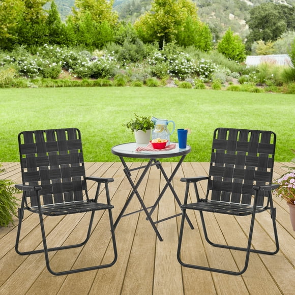 Aluminum Webbed Folding Lawn Chairs