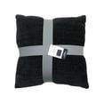 Mainstays 18" x 18" Solid Chenille Black Polyester Decorative Pillow ...
