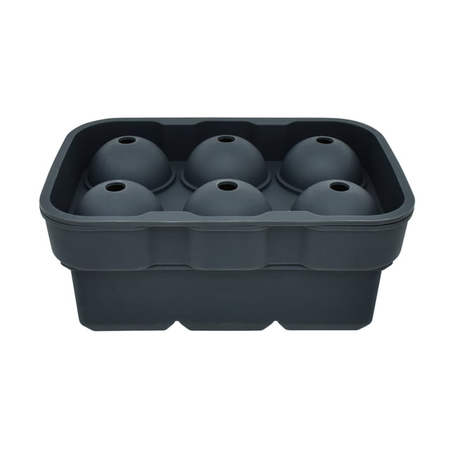Mainstays, Ice Cube Tray, 2 Pack Silicone Ice Cube Tray Grey, Square ...