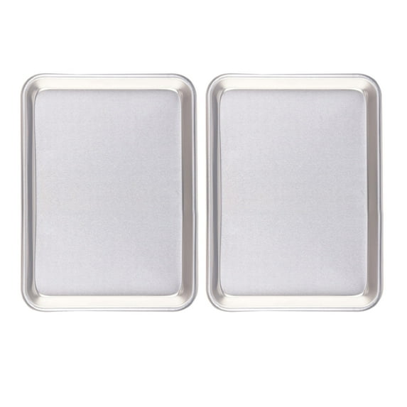 Mainstays 2 Piece Aluminum Small Baking Sheet Set 7x10 inch Recycled ...