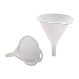 Mainstays 2-Piece White Plastic Kitchen Funnel Set for Pouring and ...