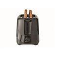 Mainstays 2 Slice Toaster Black with 6 Shade Settings Removable Crumb ...