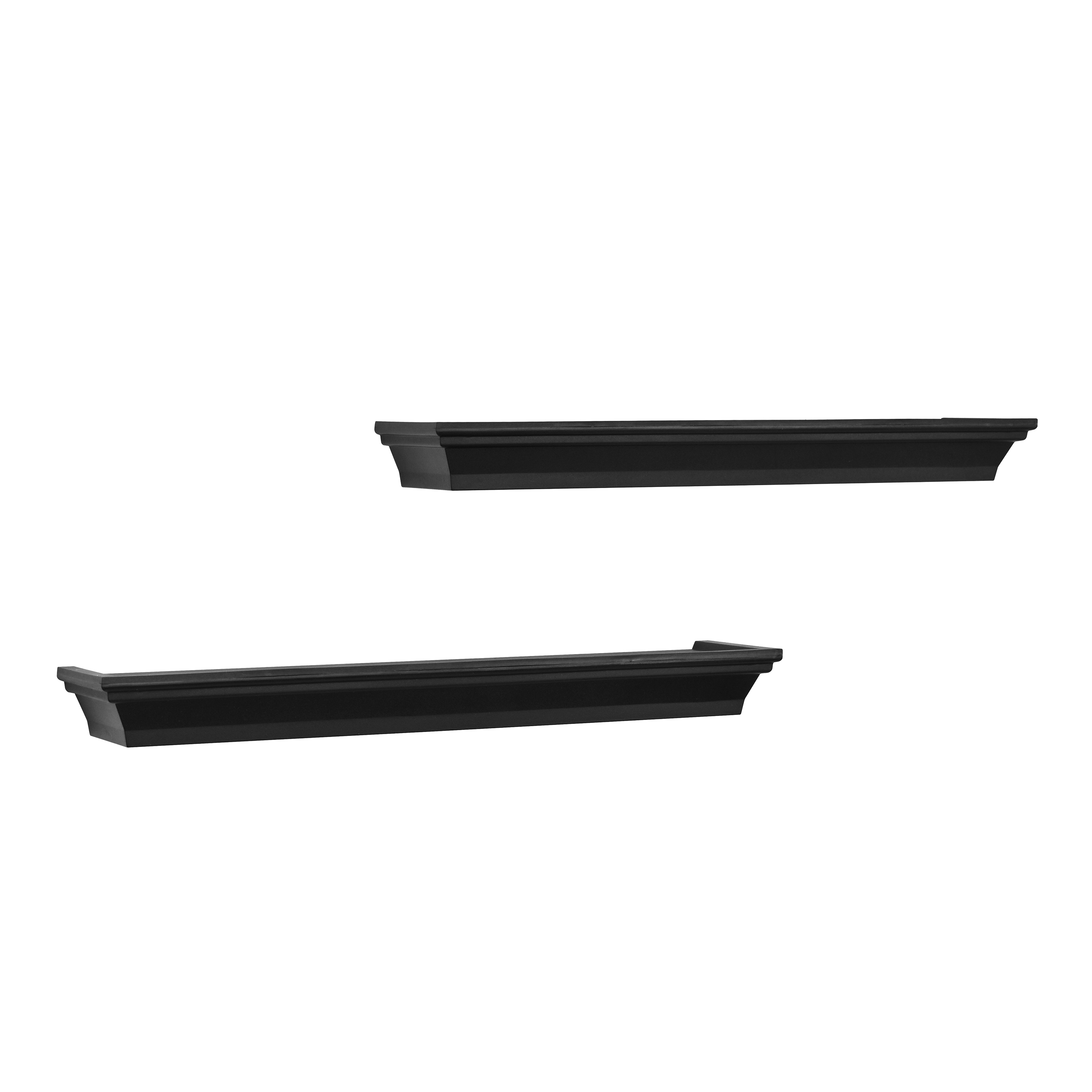 Mainstays 2 piece Assorted Black Ledge Set - Walmart.com