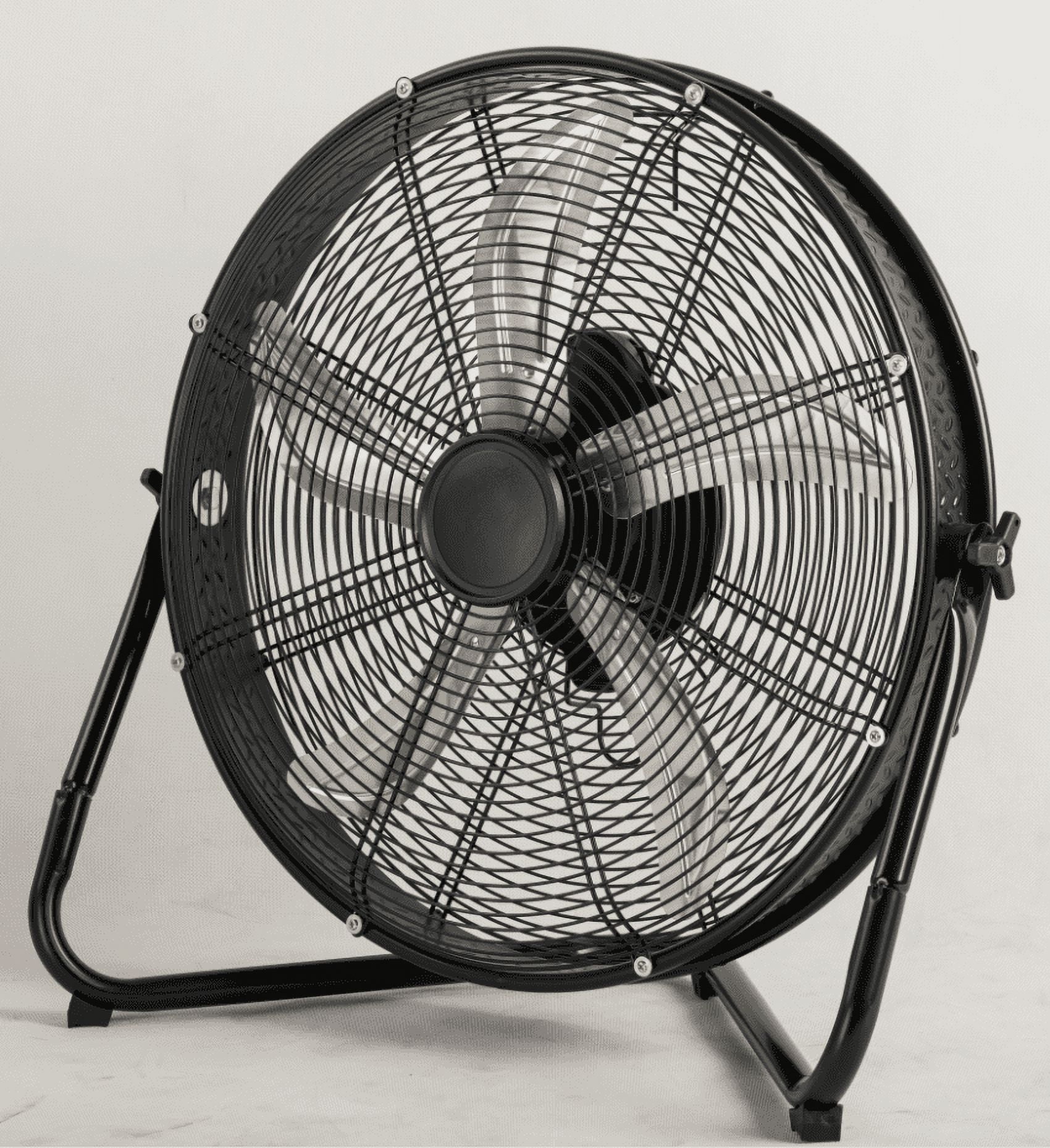 Mainstays 20" 3-Speed High Velocity Tiltable Wall Mountable New Floor ...