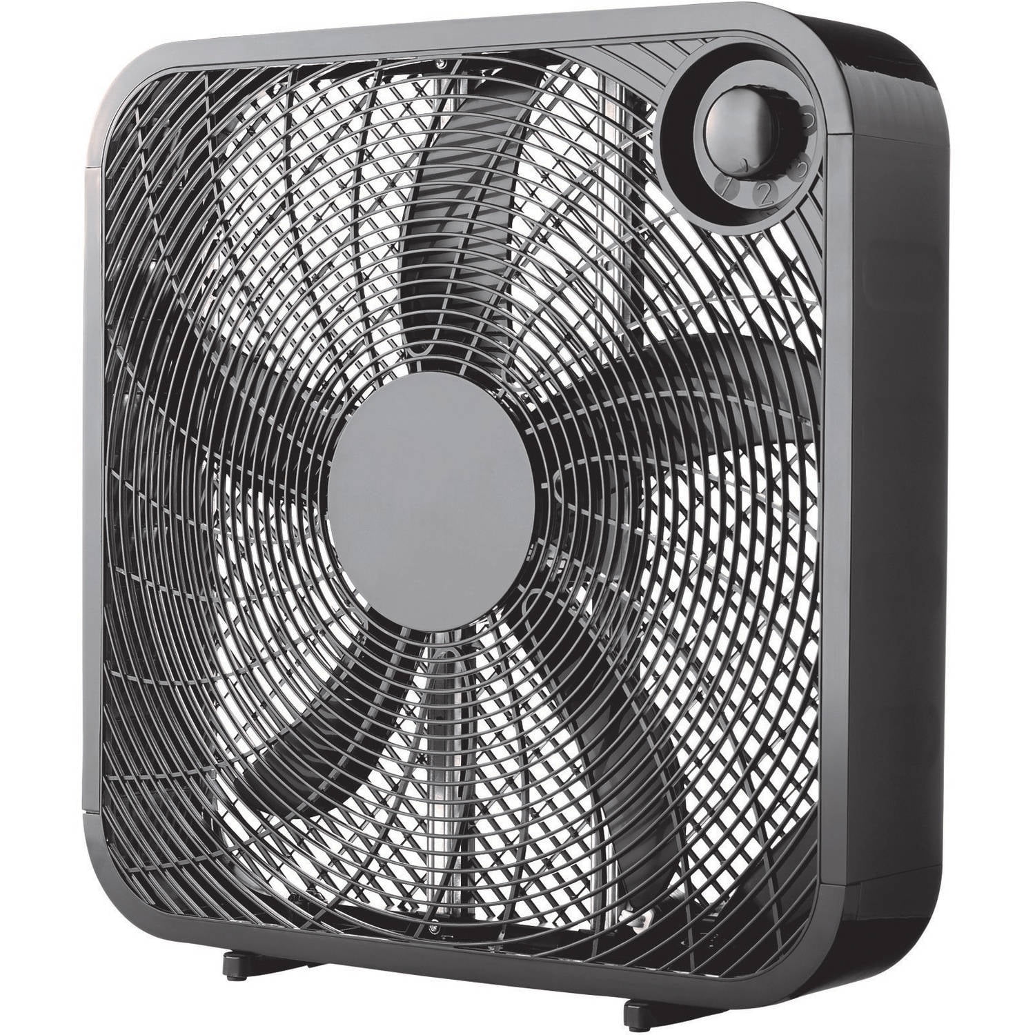 Mainstays 20 Inch 3-Speed Portable Box Fan, FB50-16HB, New, Black ...