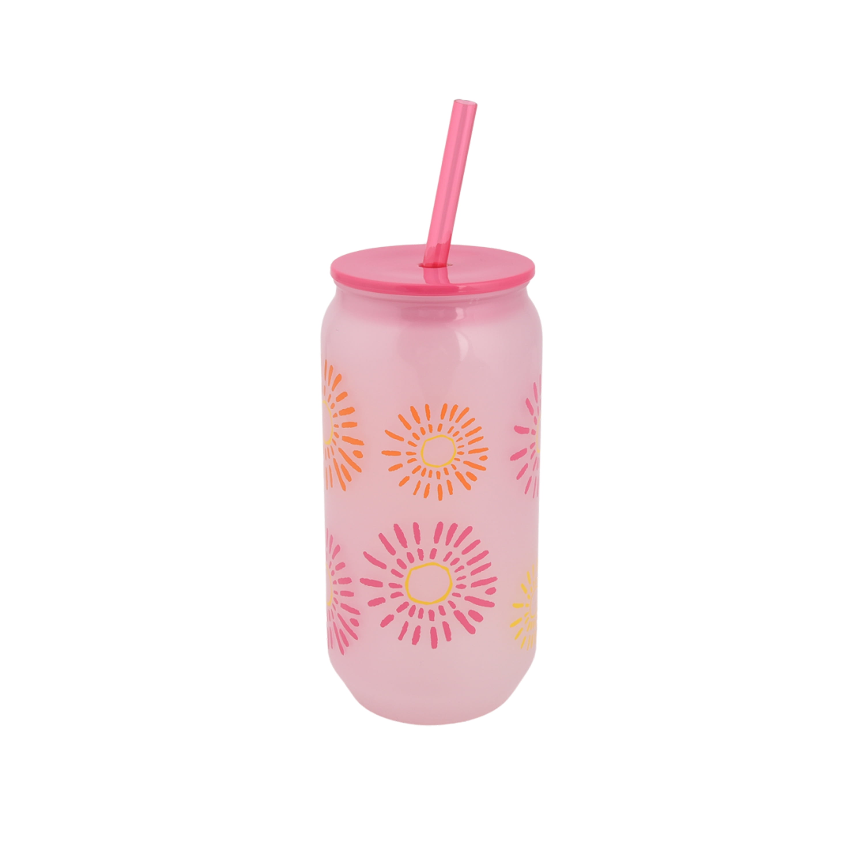 Mainstays 20-Ounce Color Changing Acrylic Can Shape Tumbler Sun Print ...