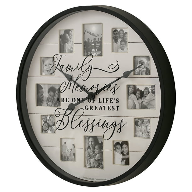 Mainstays 20" Round Indoor Sentiment Analog Wall Clock - Walmart ...