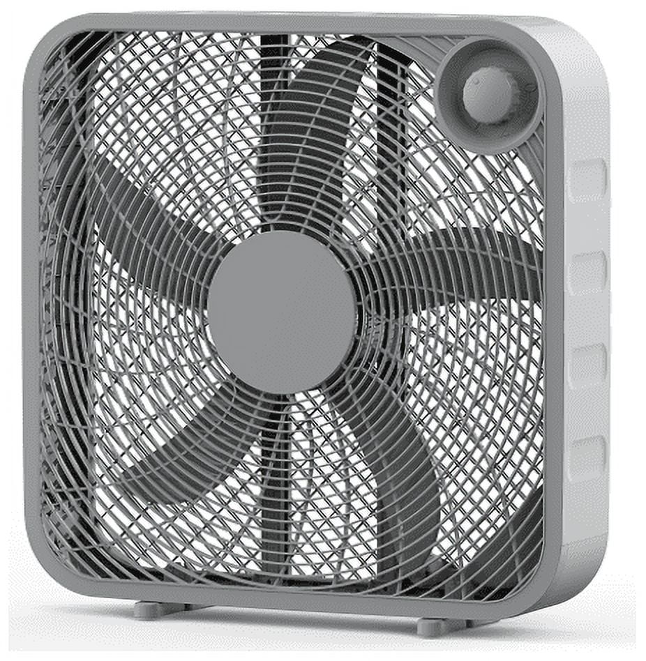 Mainstays 20-inch 3-Speed Box Fan, FB50-16HI, Silver - Walmart.com