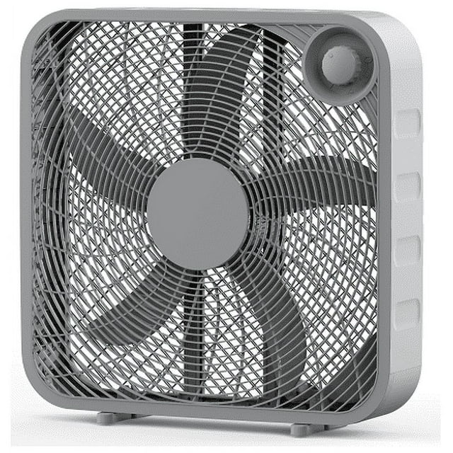 Mainstays 20-inch 3-Speed Box Fan, FB50-16HI, Silver - Walmart.com