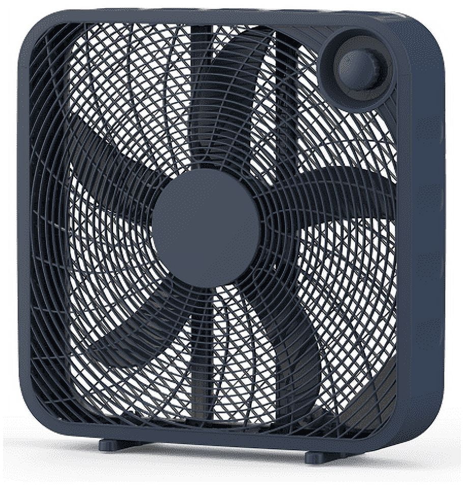 Mainstays 20" 3-Speed Portable Box Fan, FB50-16HI, New, Indigo ...