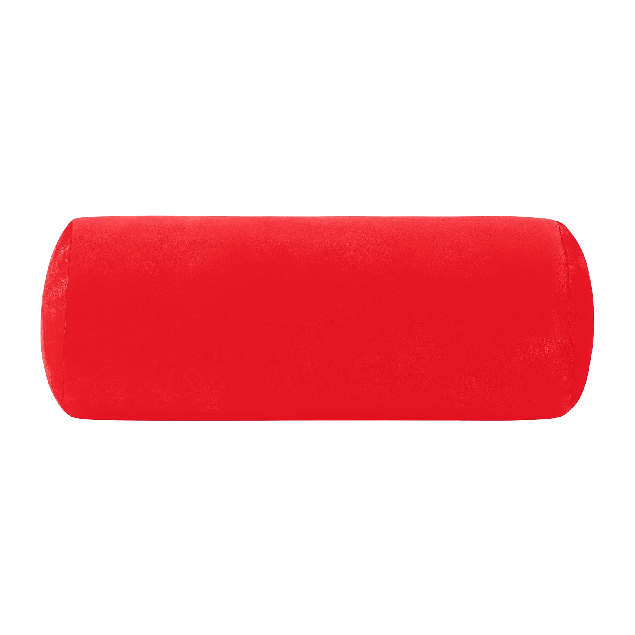 Mainstays 20" x 9" Red Squishy Extra Soft Bolster Decorative Pillow, 1 ...