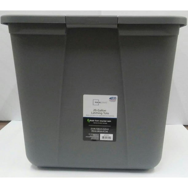 Mainstays 20g Latching Tote, Repro Grey - Walmart Business Supplies