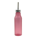 Mainstays 20oz Plastic Water Bottle with Stainless Steel Screw Cap Lid ...