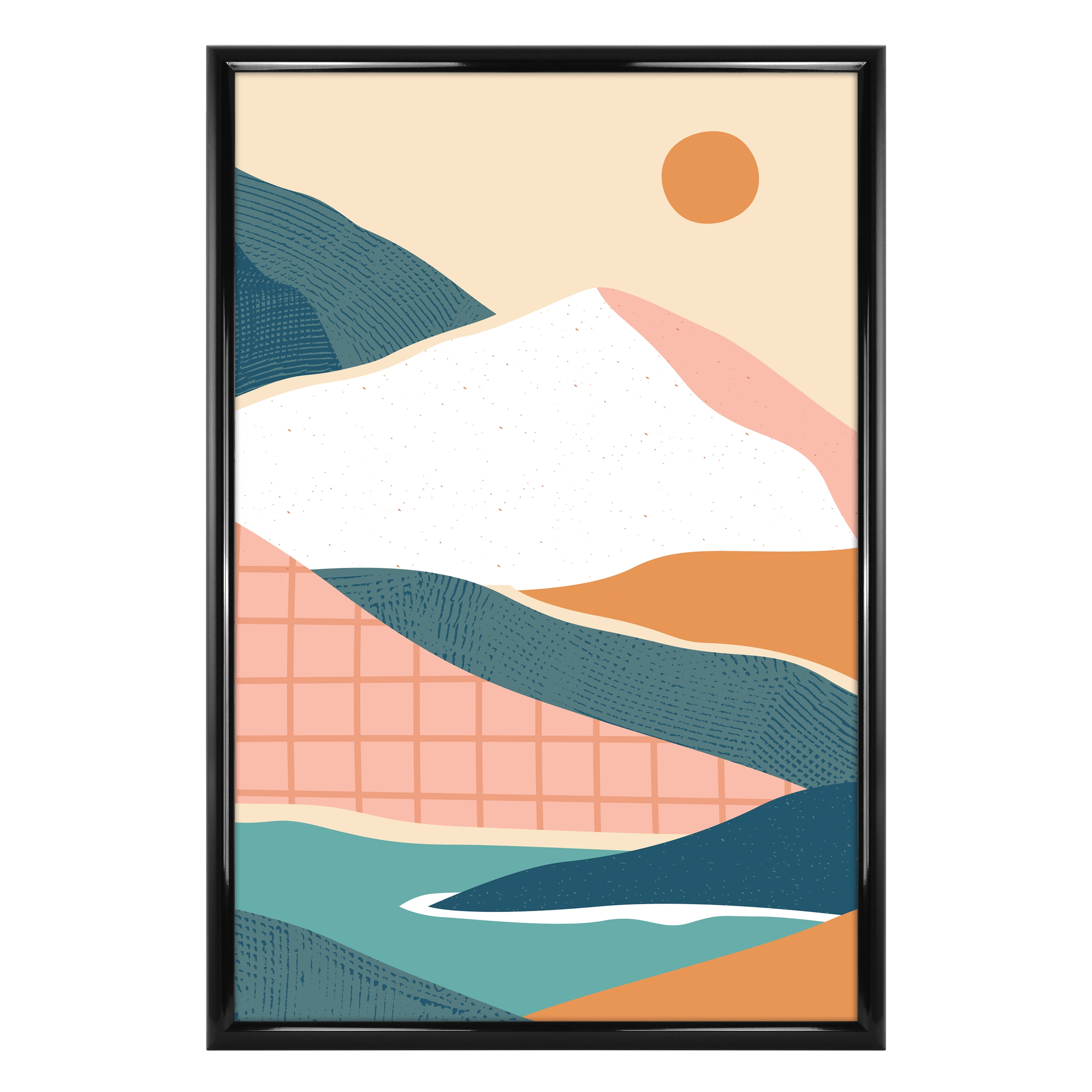 Mainstays 20x30 Rounded Matte Black Poster Picture Frame - Walmart ...