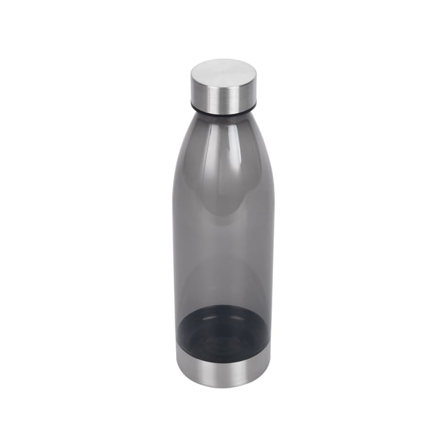 Mainstays 22 oz Gray Plastic Water Bottle with Screw Cap - Walmart ...