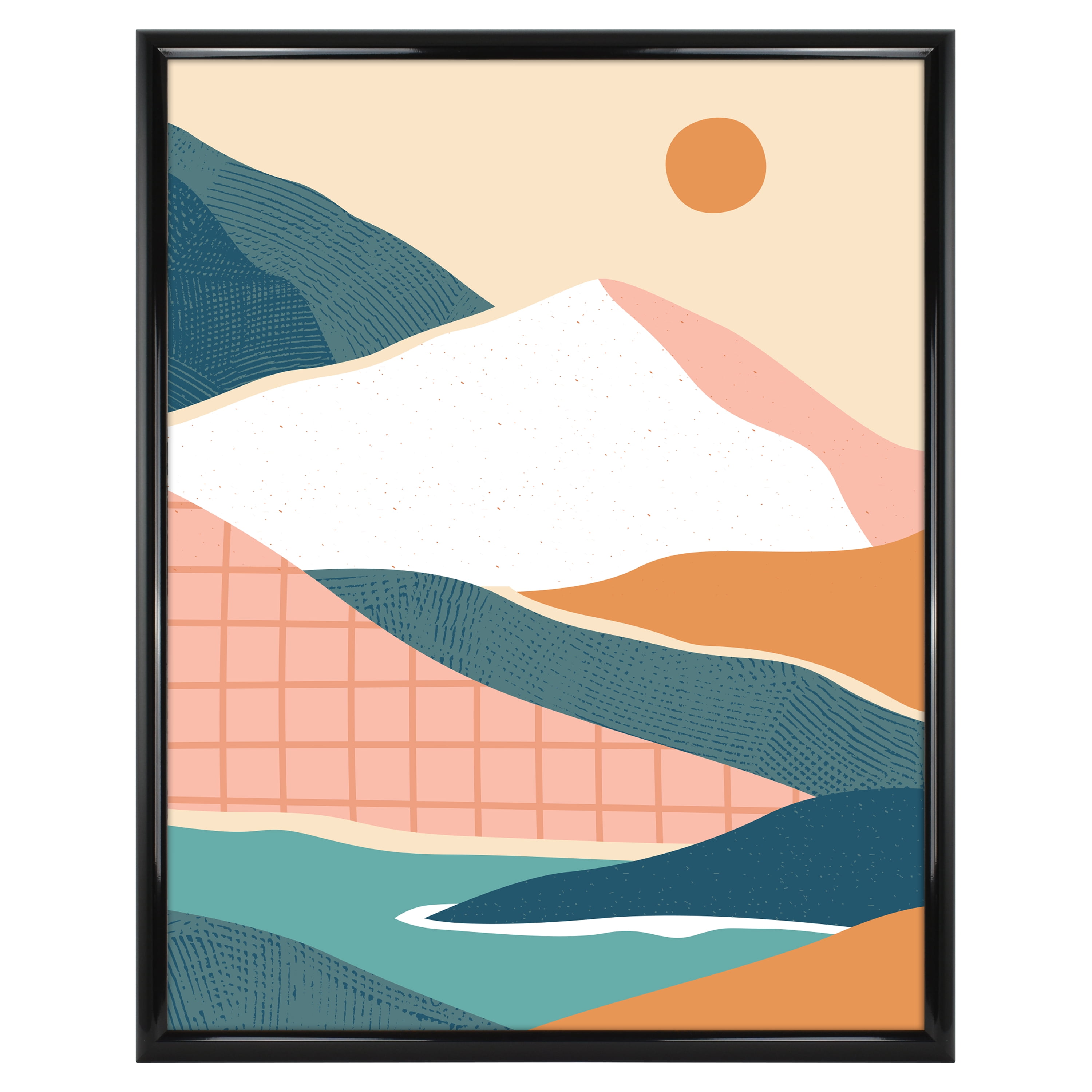 Mainstays 22" x 28" Rounded Poster and Picture Frame, Black - Walmart.com