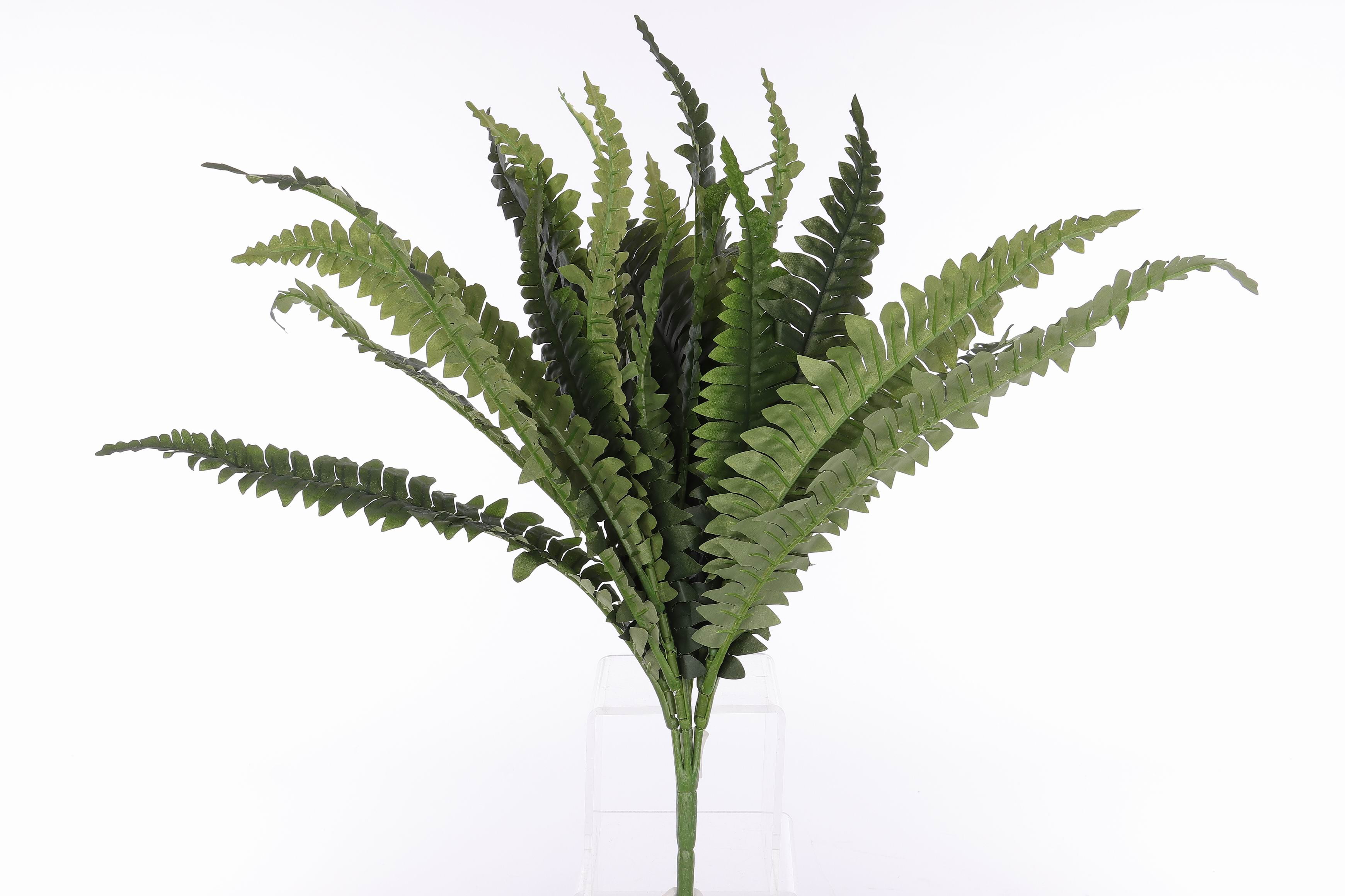 Mainstays 23in Artificial Green Fern Plant for Home Office Decor, Faux ...