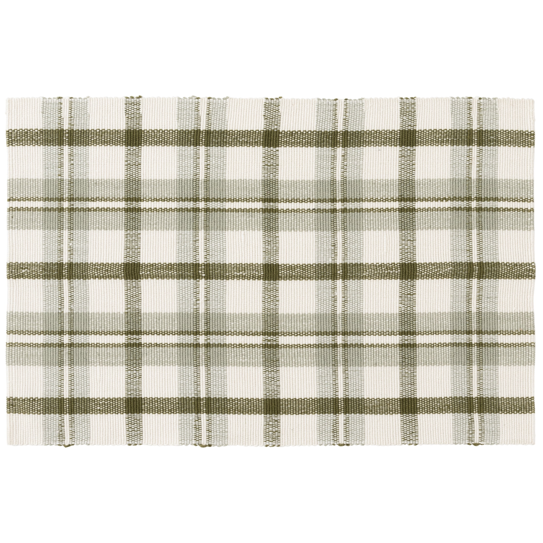 Mainstays 24"x36" Green Plaid Outdoor Layering Rug - Walmart.com