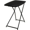 Mainstays Fold-in-Half Adjustable Folding Table 4', Rich Black, 48 x 24 ...