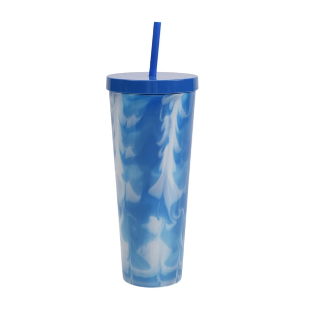 Mainstays 26-Ounce Plastic Swirl Tumbler, Blue - Walmart.com