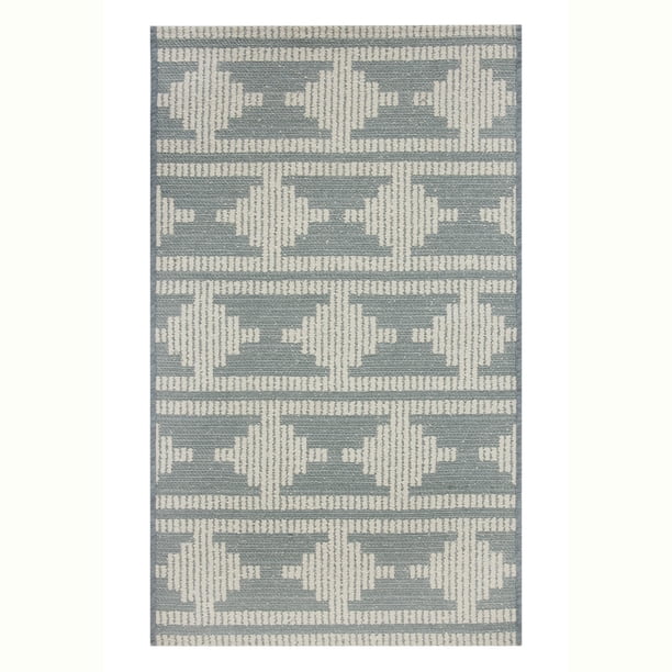 Mainstays 27"x45" Blue Geo Diamond Indoor Accent Rug - Walmart Business ...