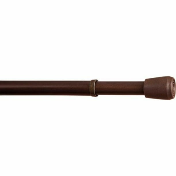 Mainstays 28-48 in. Adjustable Spring Tension Curtain Rod, 7/16 in ...