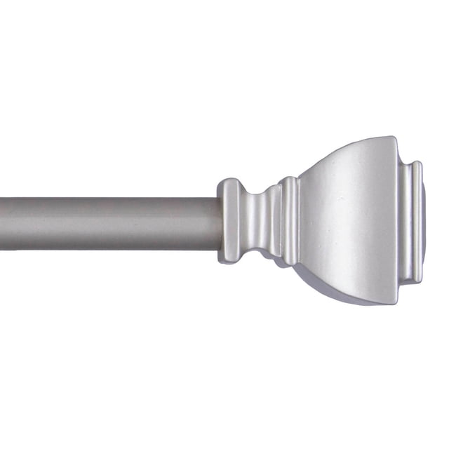 Mainstays 1/2" Benton Petite Café Adjustable Curtain Rod, 28-48 ...