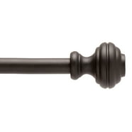 Mainstays 1 inch Black Square, 30" to 84" Width, Single Curtain Rod Set ...