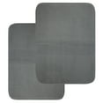 Mainstays 2pk. Foam Bath Solid Bath Rug, Light School Grey, 17" x 23.5 ...